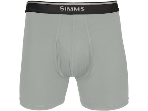 Simms Men's Cooling Boxer Brief Carbon Medium