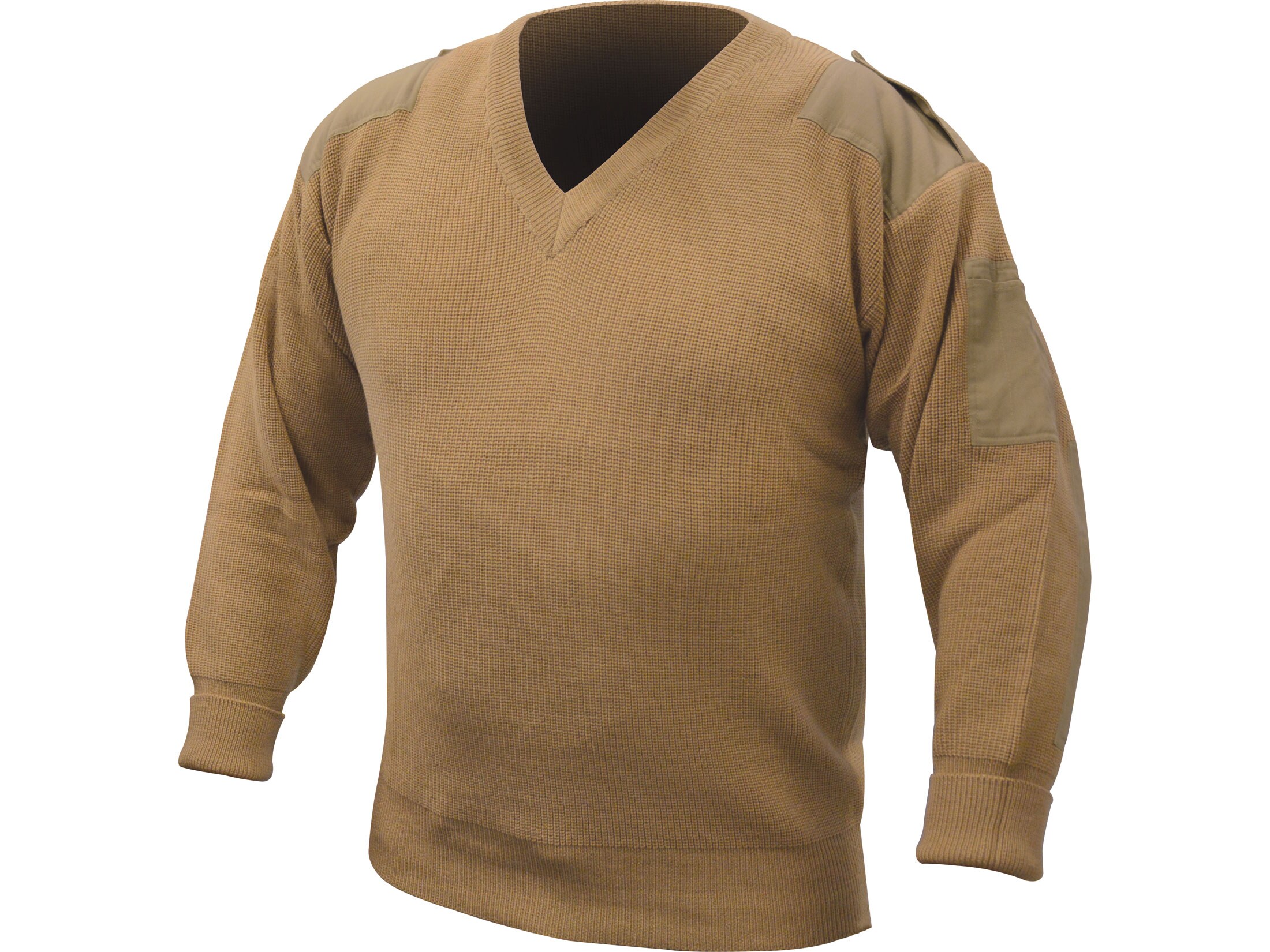 Military Surplus Dutch Commando Sweater V-Neck Grade 1 Tan Large