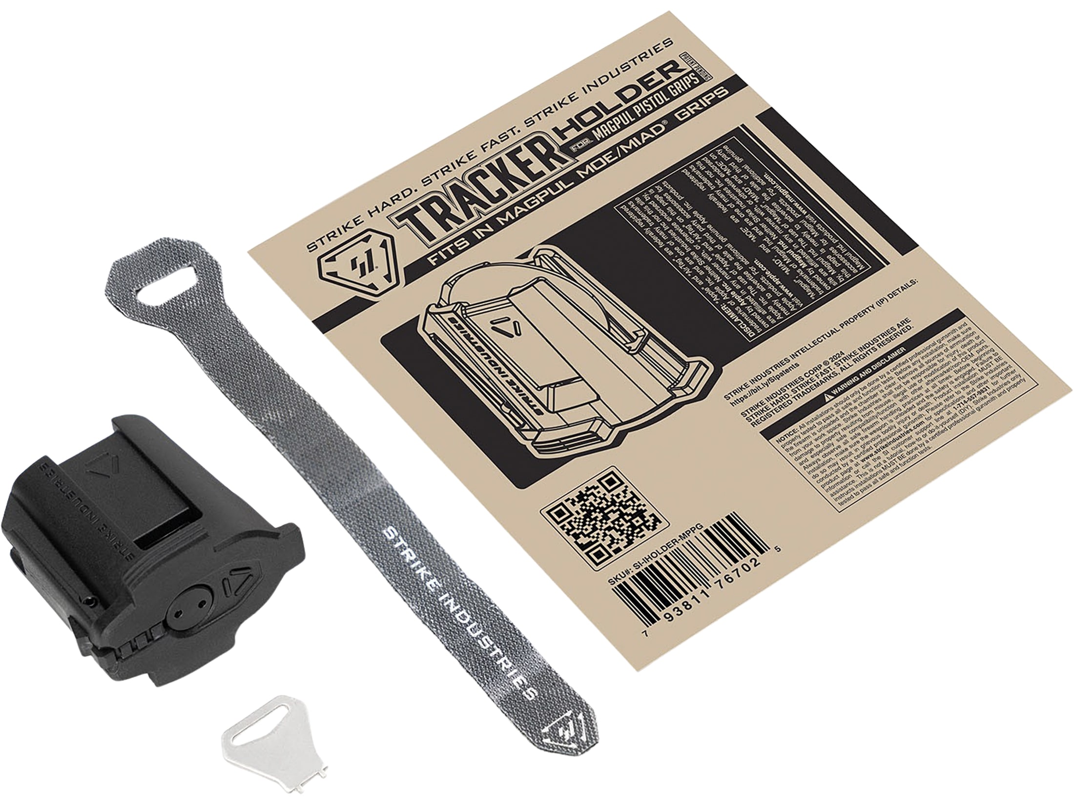 Strike Industries Tracker Holder Magpul Grips Polymer Black