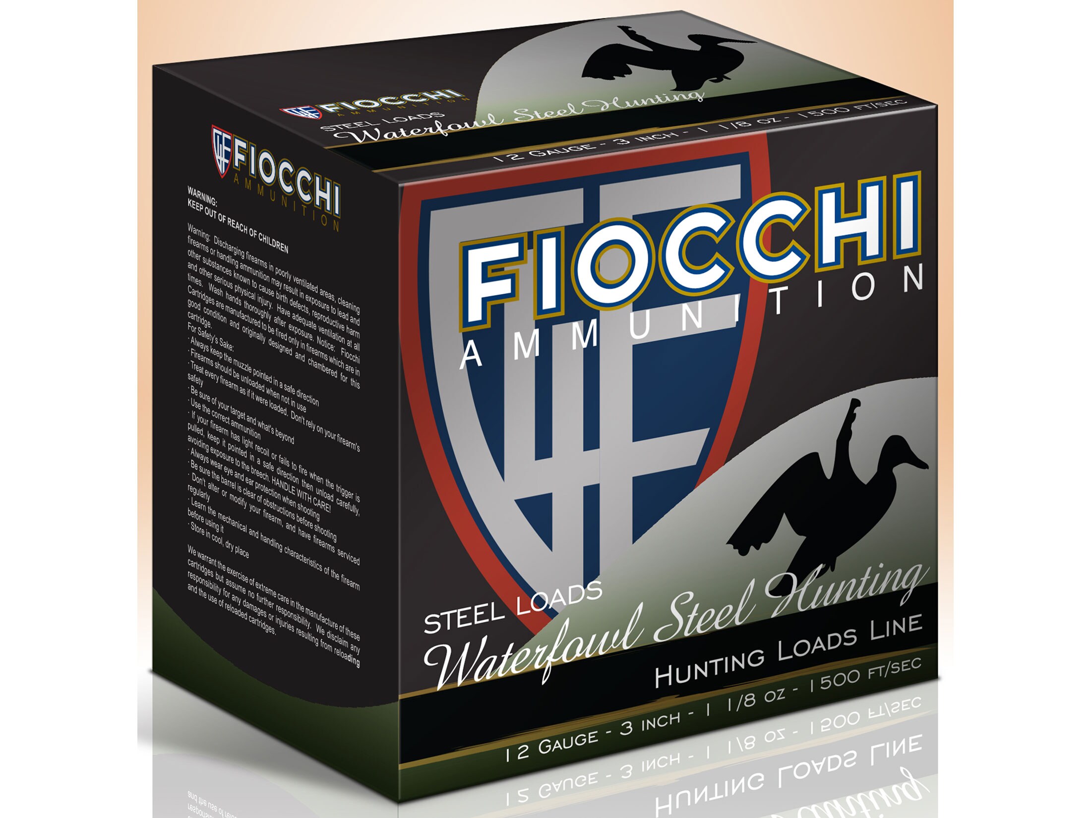 Fiocchi Speed Steel Ammo 12 Ga 3 1-1/8oz BB Steel Shot Box of 25