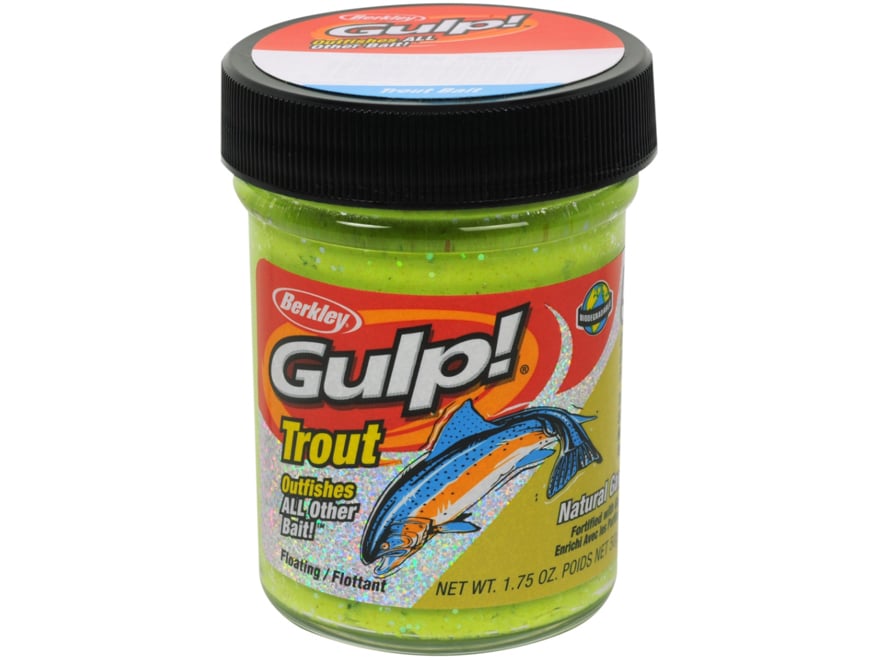 Berkley Gulp! Trout Dough Natural Garlic Scent Chunky Chartreuse