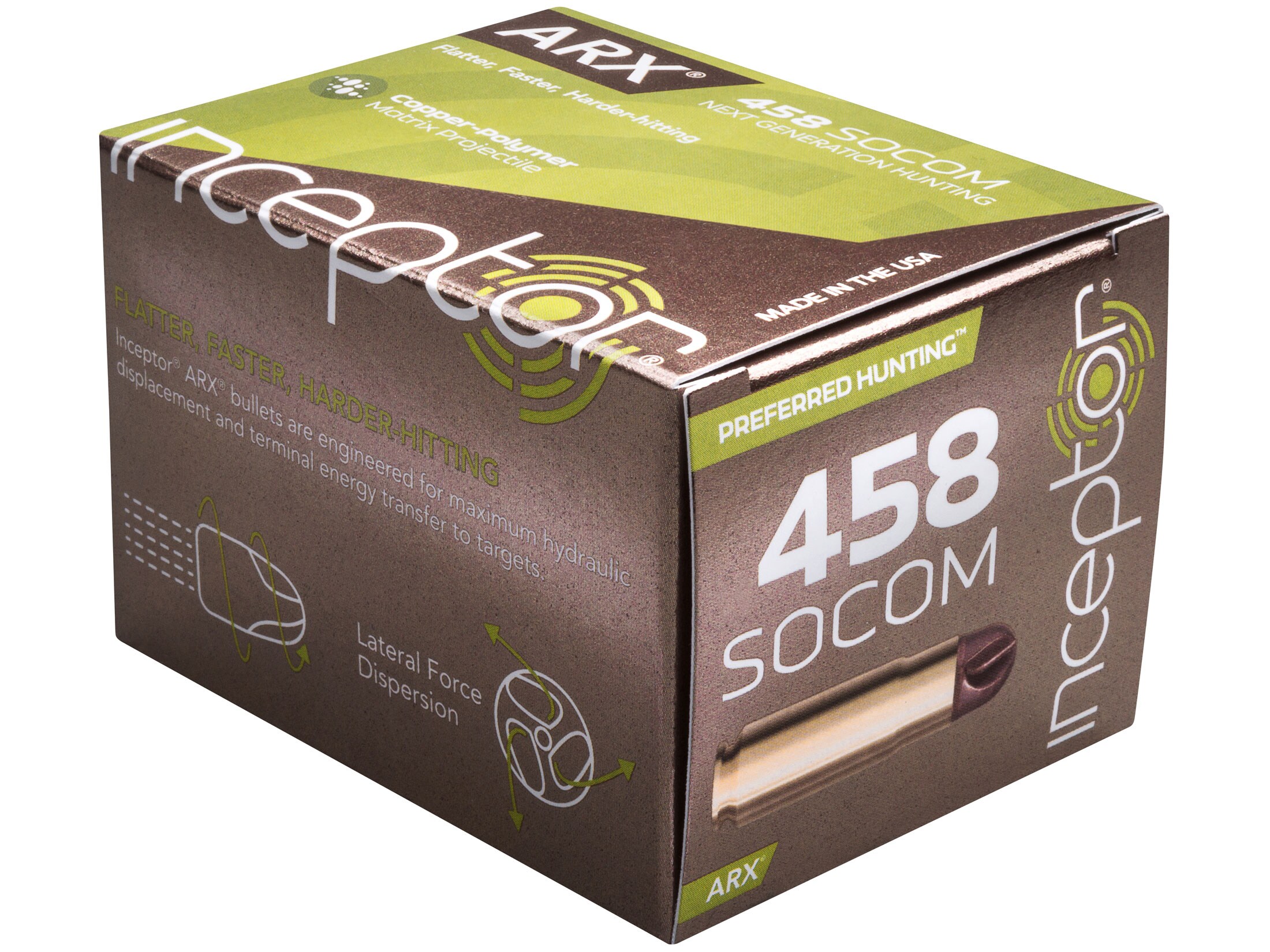 Inceptor Preferred Hunting 458 Socom Ammo 140 Grain Inceptor ARX