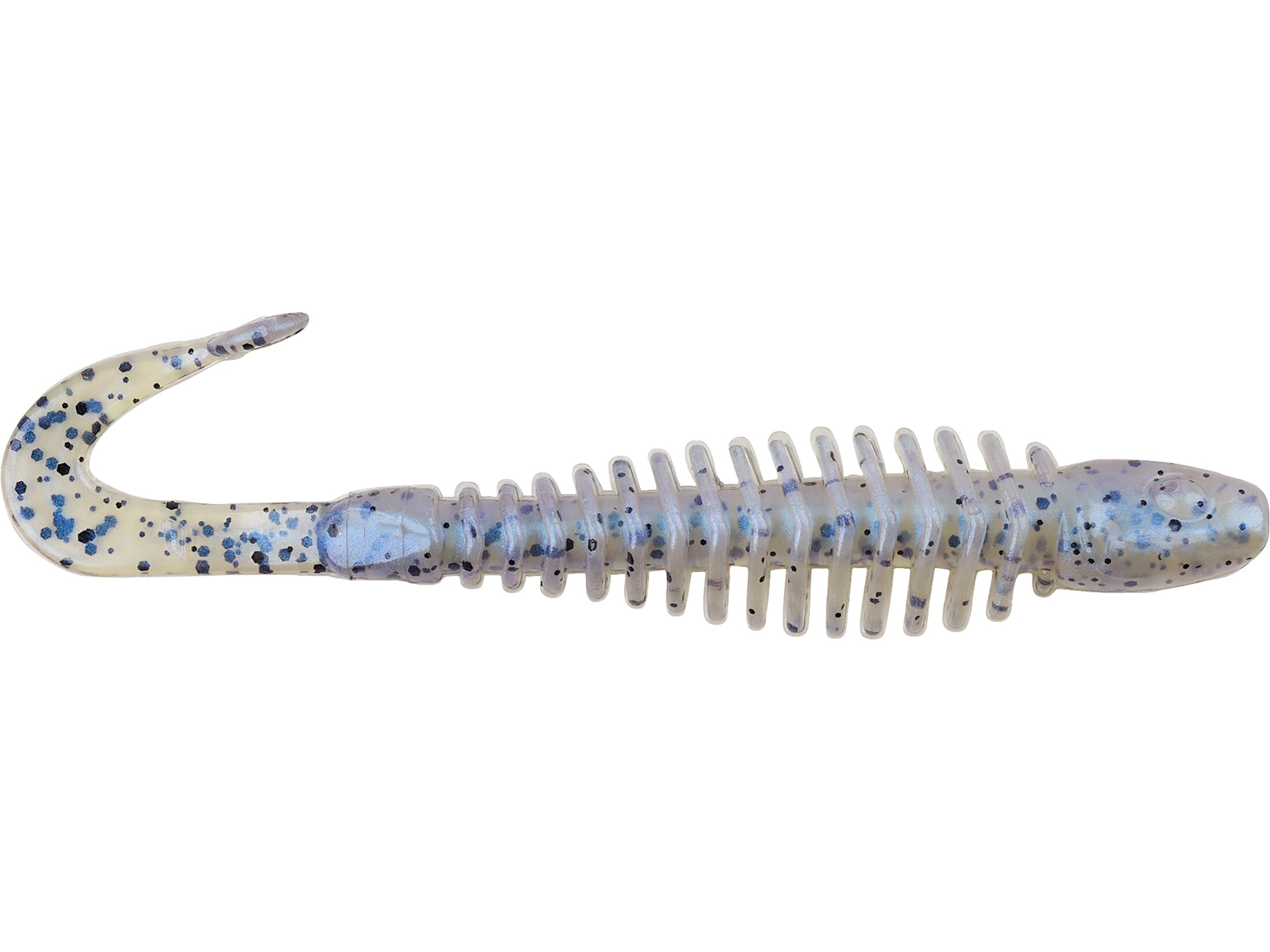 Berkley PowerBait Curly Bones 4 Grub Purple/Chartreuse