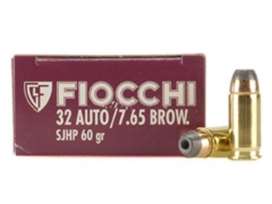 Fiocchi Shooting Dynamics Ammo 32 ACP 60 Grain Jacketed Hollow Point