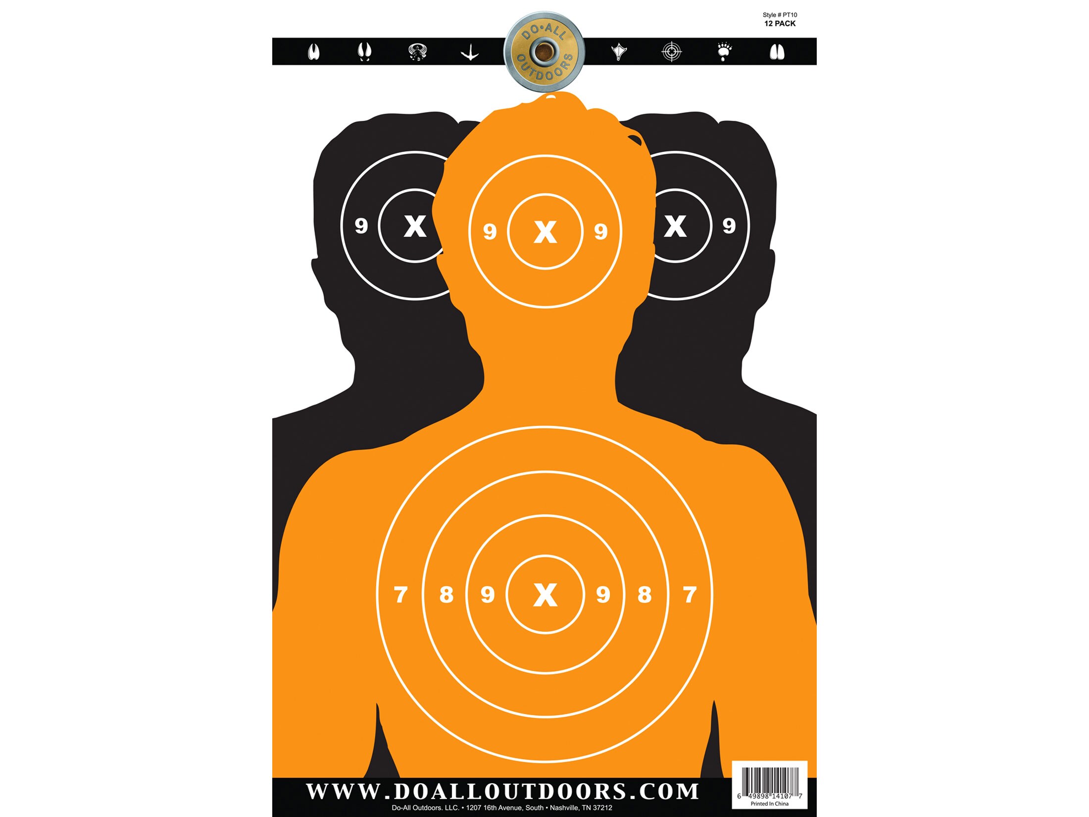 Do-All Silhouettes 12 x 18 Paper Target 10PK