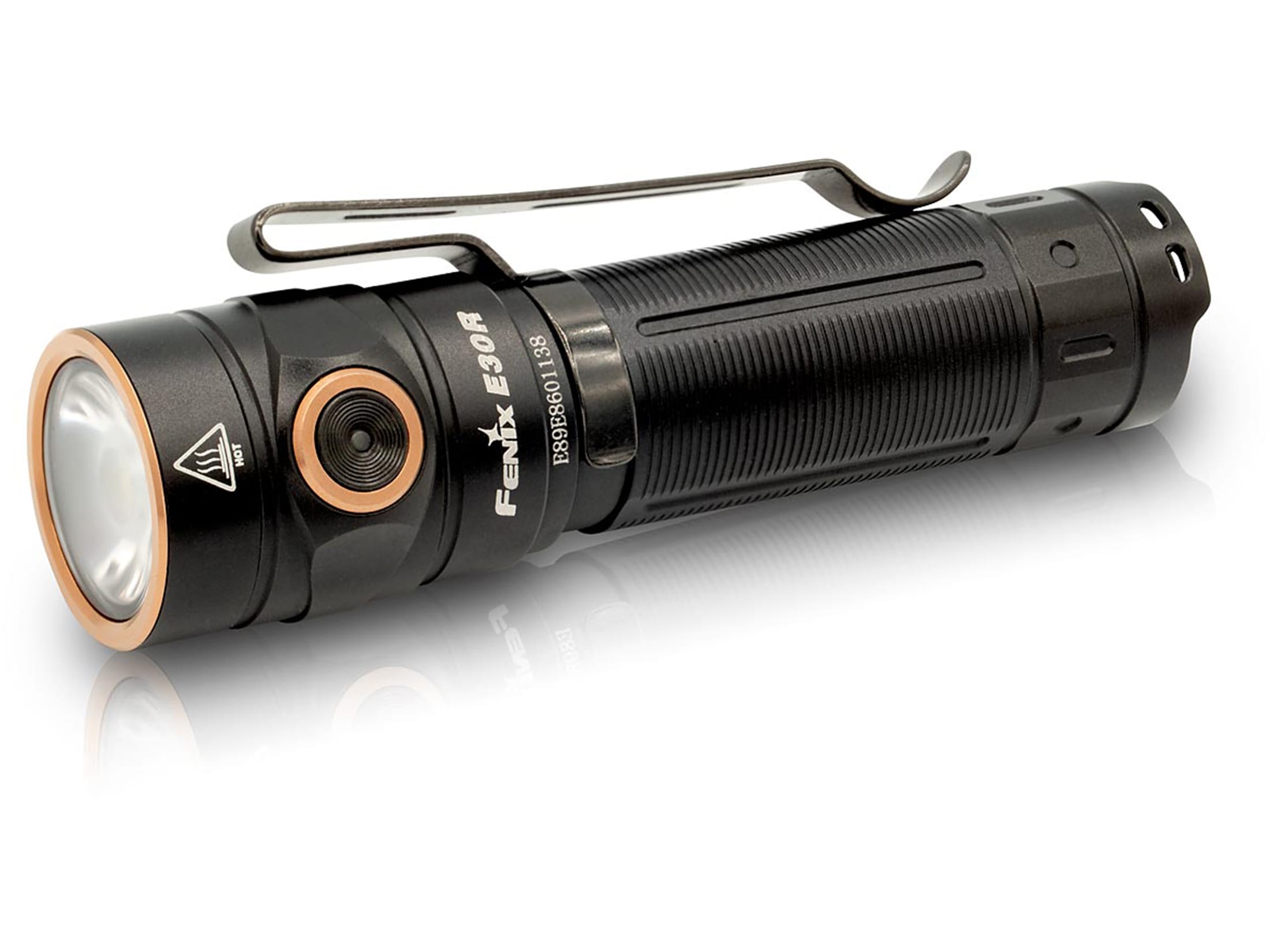 Fenix E30R Rechargeable Flashlight 18650 Battery Black