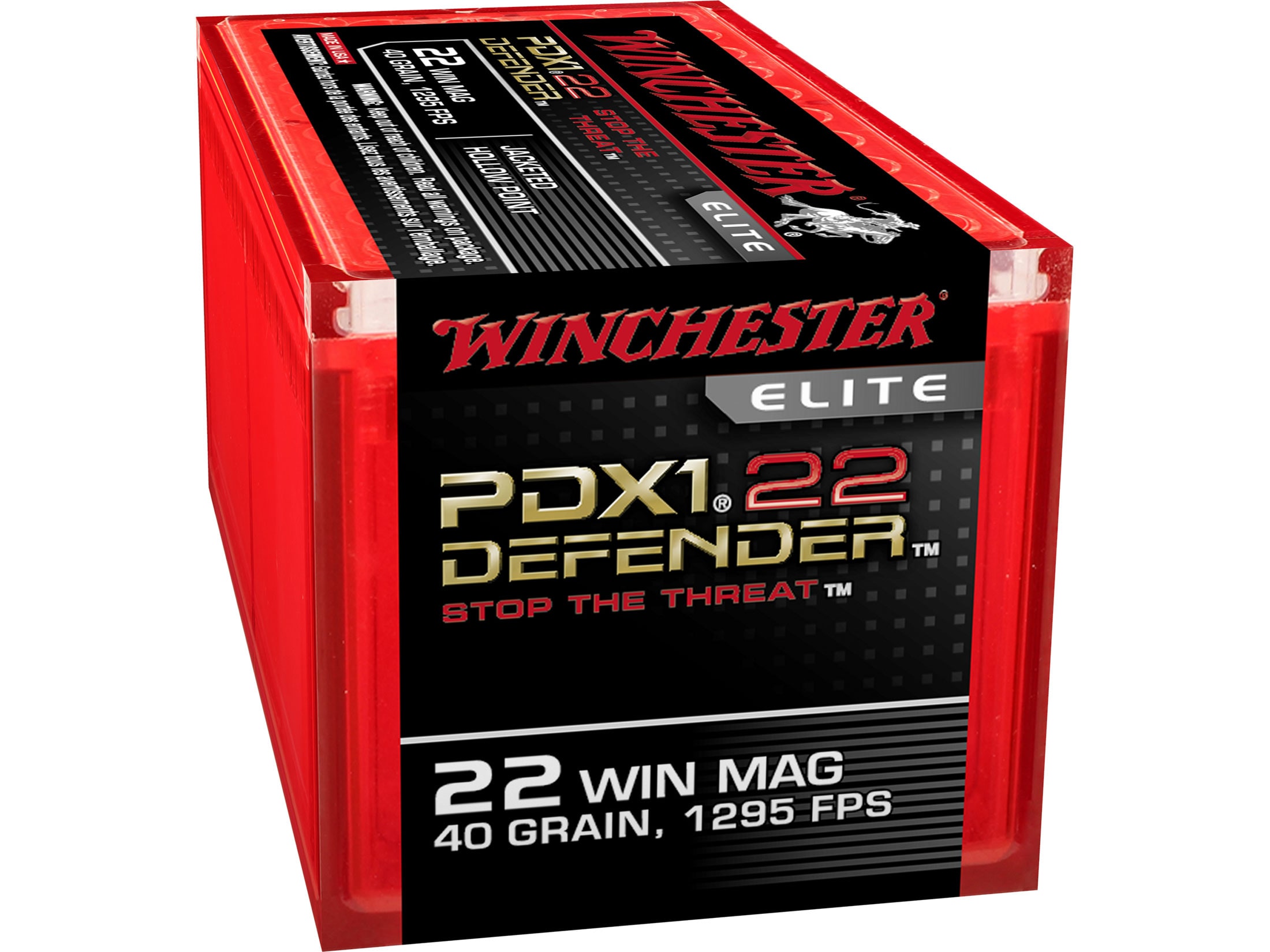 Winchester PDX1 Defender 22 Winchester Mag Rimfire (WMR) Ammo 40 Grain