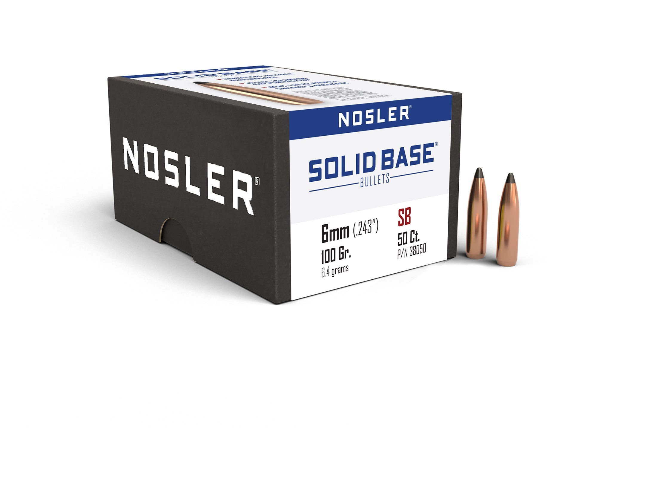 Nosler Solid Base 30 Cal (308 Diameter) Bullets 165 Grain Jacketed