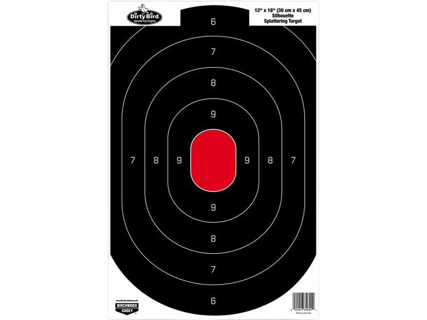 Birchwood Casey 12 x 18 Oval Silhouette Target 50PK