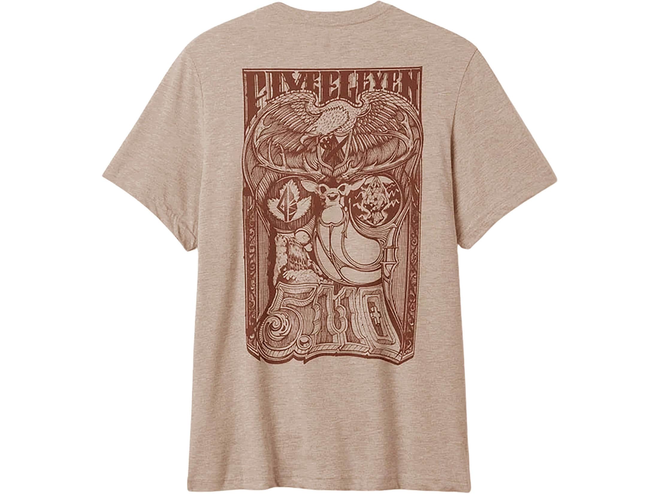 5.11 Men's Hunters Lodge Short Sleeve Crew Neck T Shirt Desert Brush