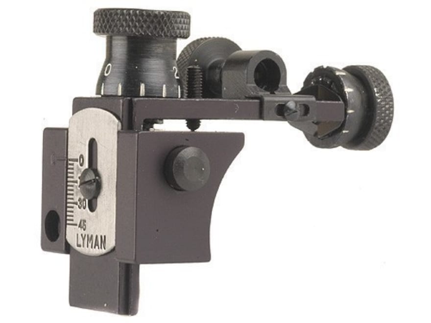 Lyman 57SMET Rear Sight Mauser Springfield Rifles Blued