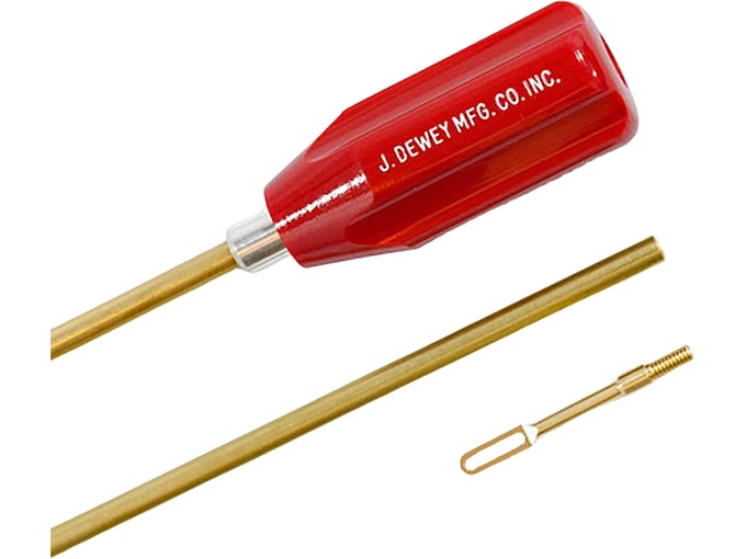 Dewey 1-Piece Cleaning Rod 27 to 45 Cal 6-1/2 Brass 8 x 32 Female