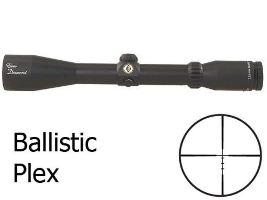 Burris Euro Diamond Rifle Scope 30mm Tube 2.5-10x 44mm Ballistic Plex