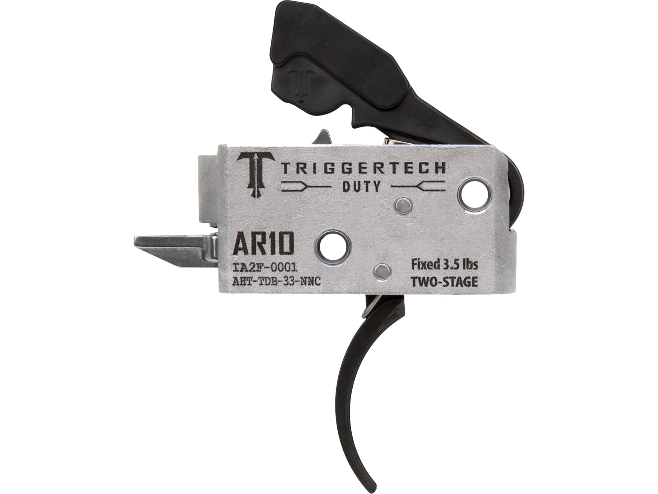 TriggerTech Duty AR-10 Two Stage Trigger Curved Black