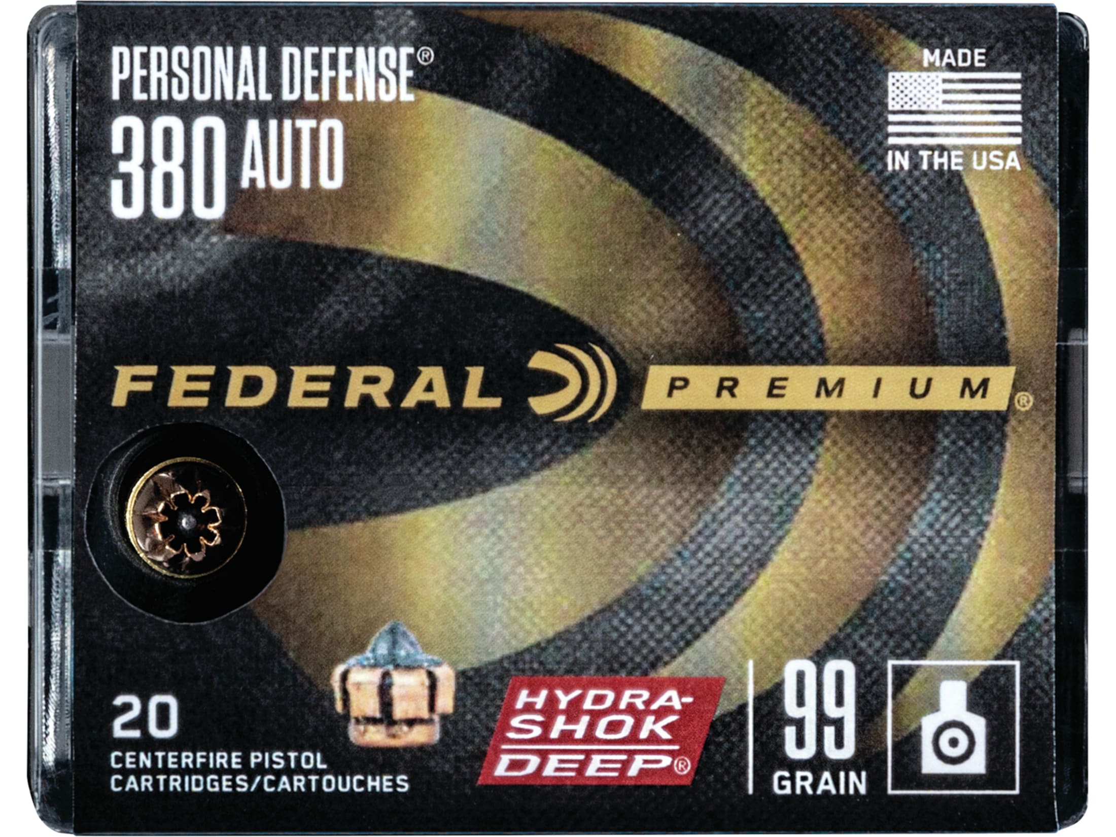 Federal Premium Personal Defense Micro Ammo 380 ACP 99 Grain