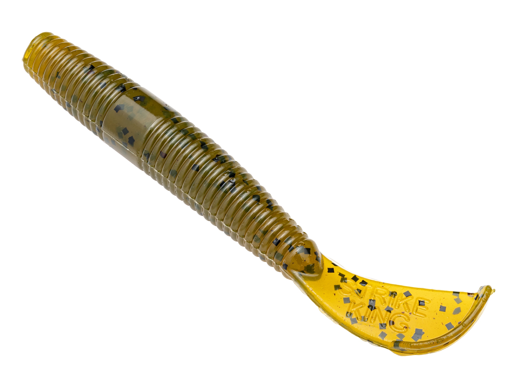 Strike King Rage Ned Cut-R Worm Black Blue Swirl