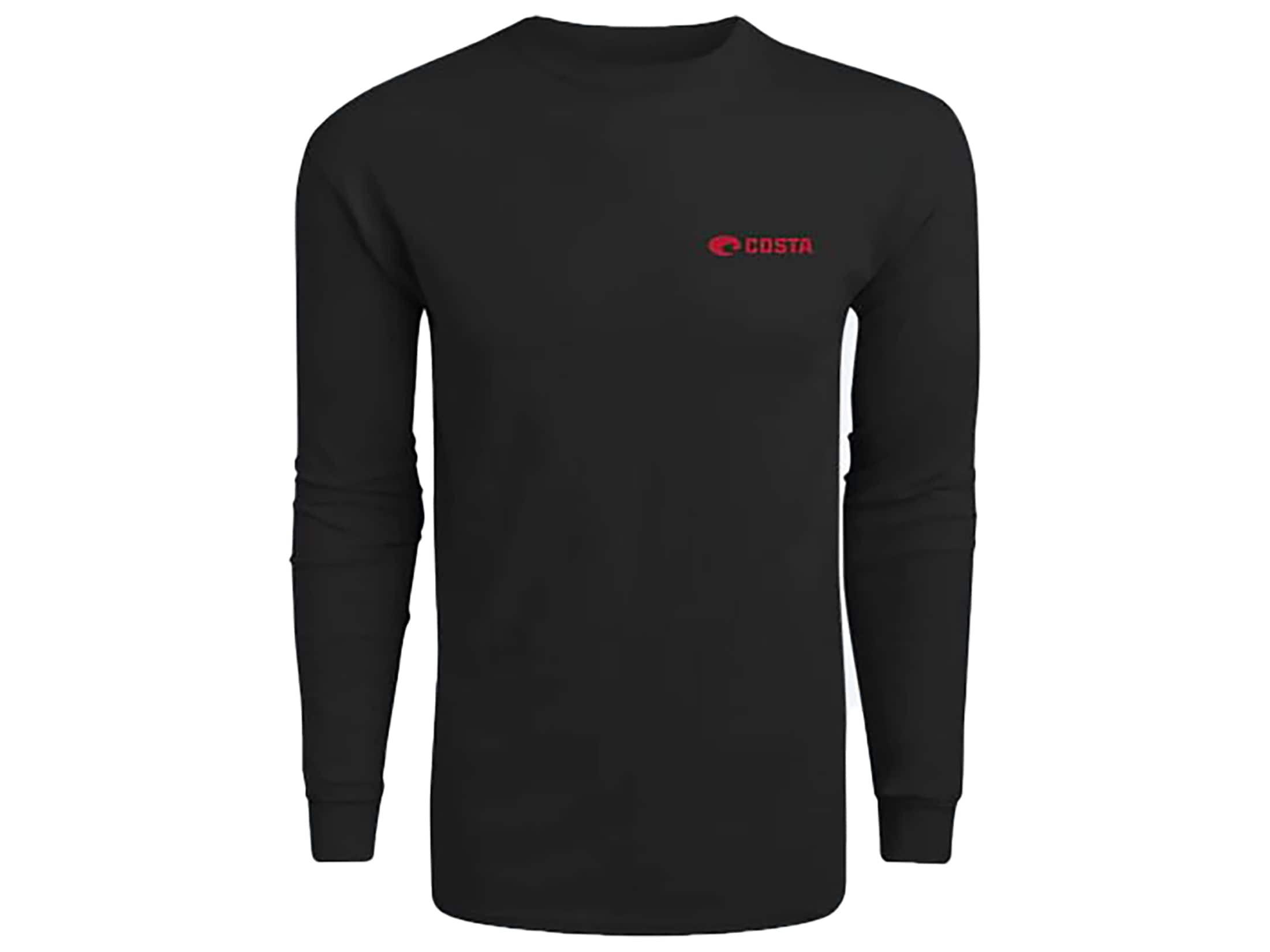 Costa Del Mar Men's Emblem Bass Long Sleeve T-Shirt Black Large
