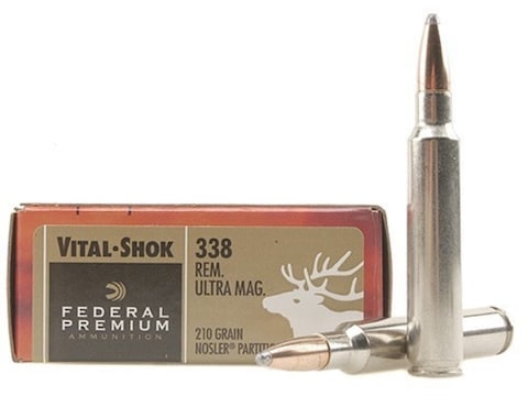 Federal Premium Vital-Shok Ammo 338 Remington Ultra Mag 210 Grain