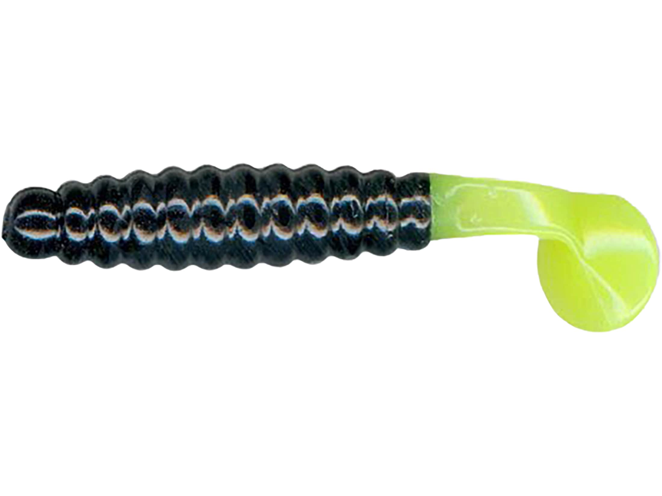 Charlie Brewer's Crappie Slider Grub Black/Pink