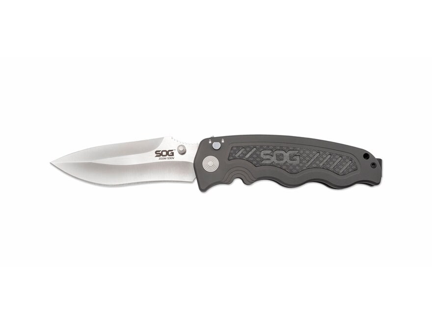 SOG Zoom Assisted Opening Folding Knife 3.6 Drop Point S30V Steel