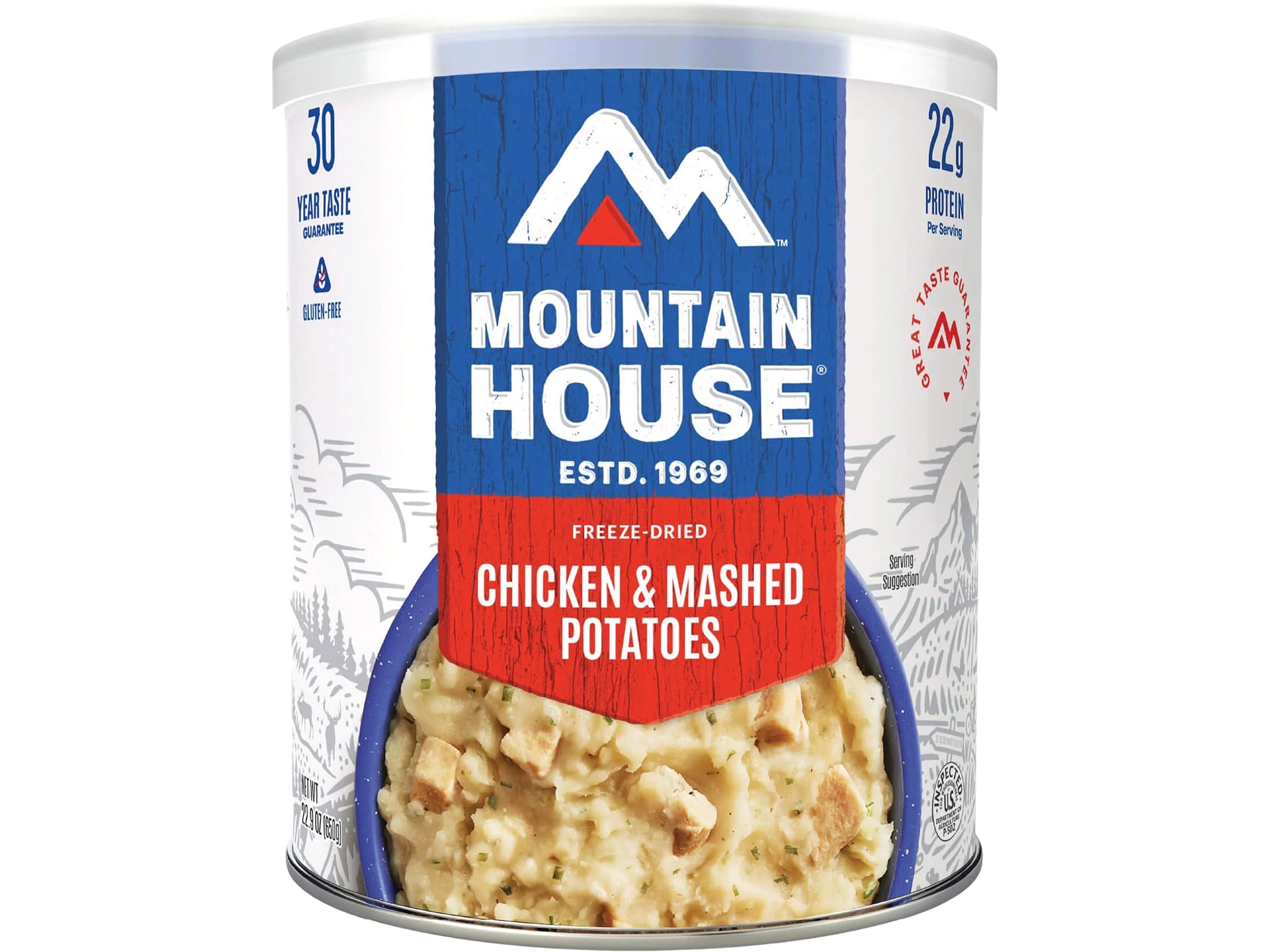 Mountain House Chicken & Mashed Potatoes Freeze Dried Food #10 Can