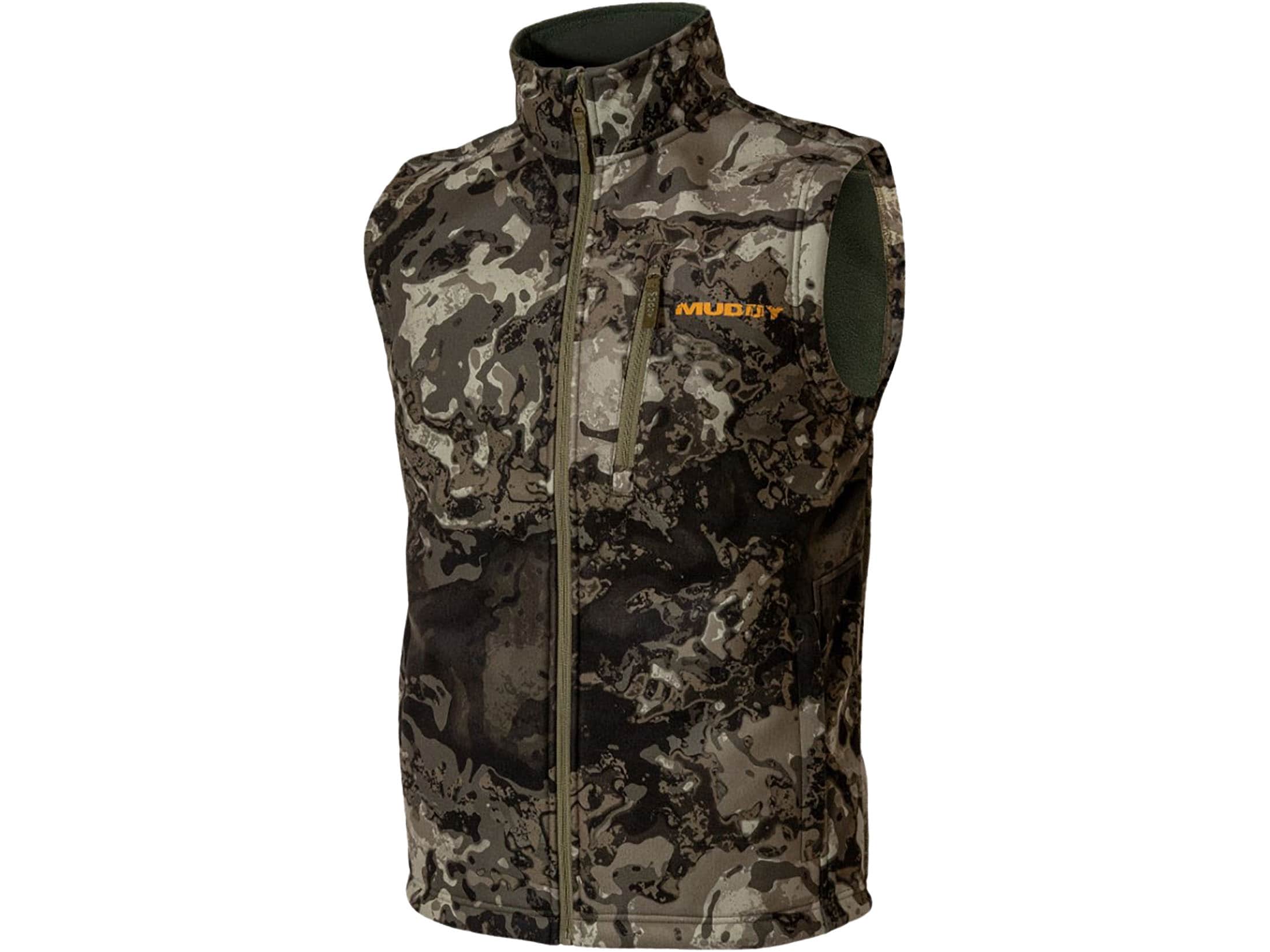 Muddy Outdoors Men's TRX Softshell Vest Veil Canyon Gray 3XL