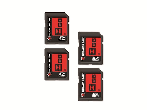 Stealth Cam 8 GB SD Memory Card Pack of 4