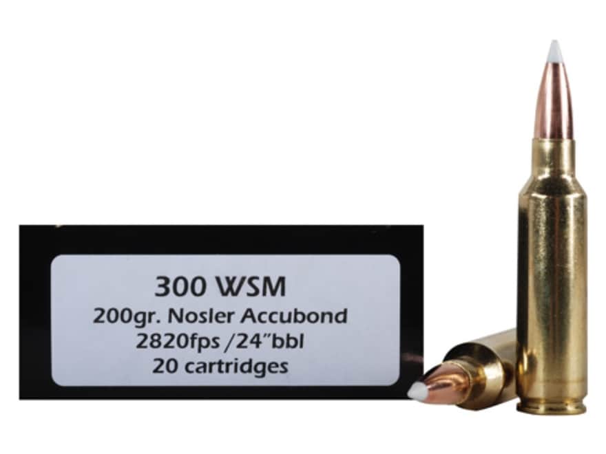 DoubleTap 300 Winchester Short Mag (WSM) Ammo 200 Grain Nosler
