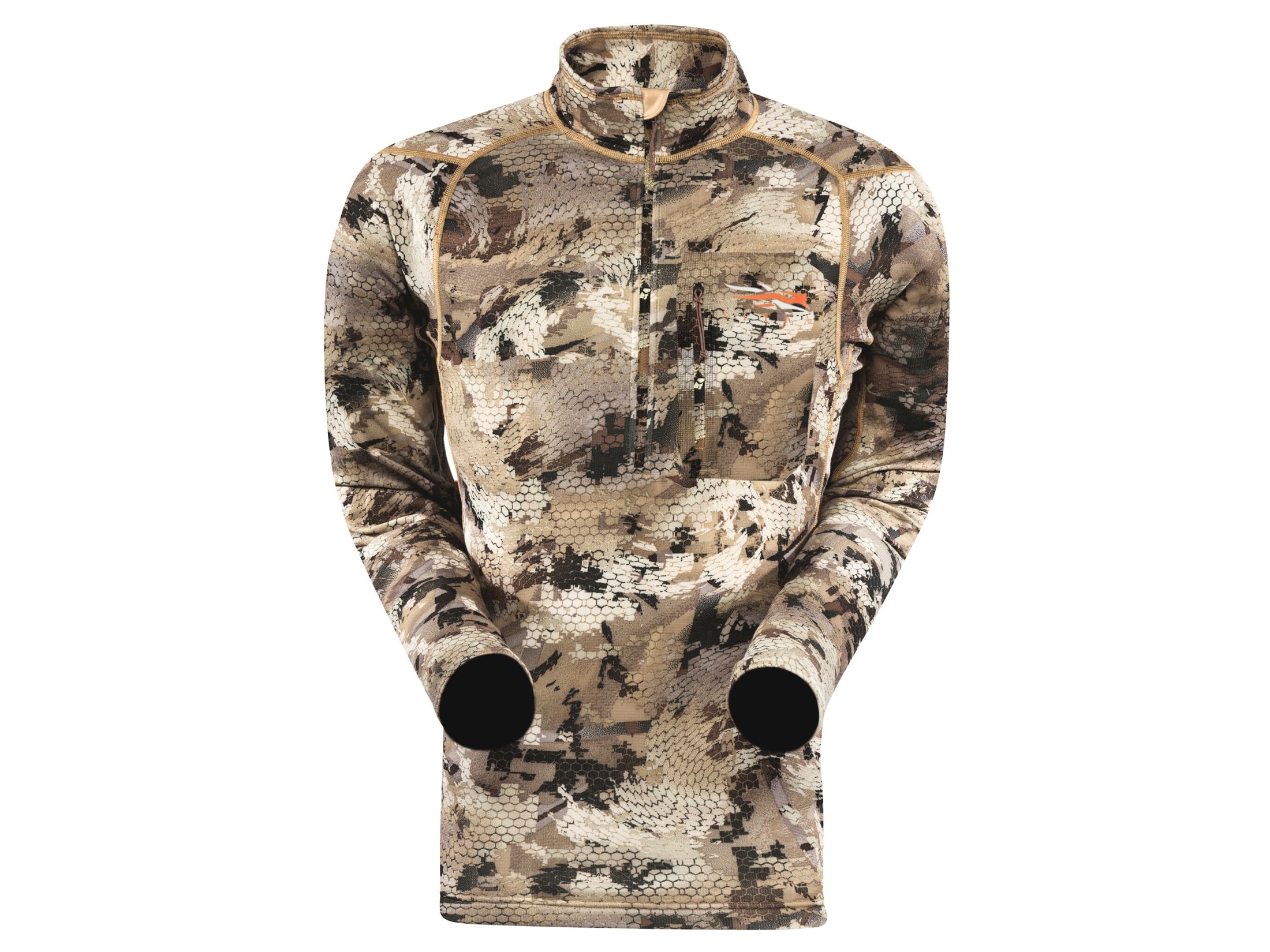 Sitka Gear Men's Core Midweight Zip Shirt Long Sleeve Polyester Pyrite