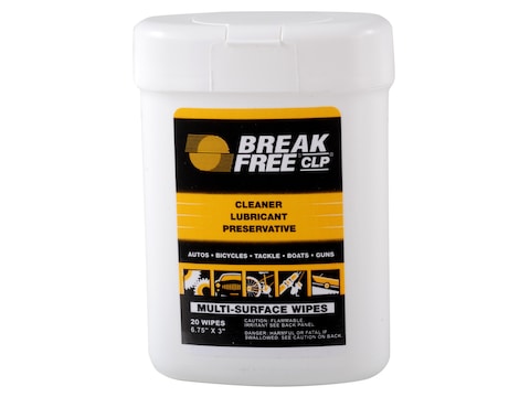 Break-Free CLP Cleaning Lubricating Gun Wipes Pack of 20