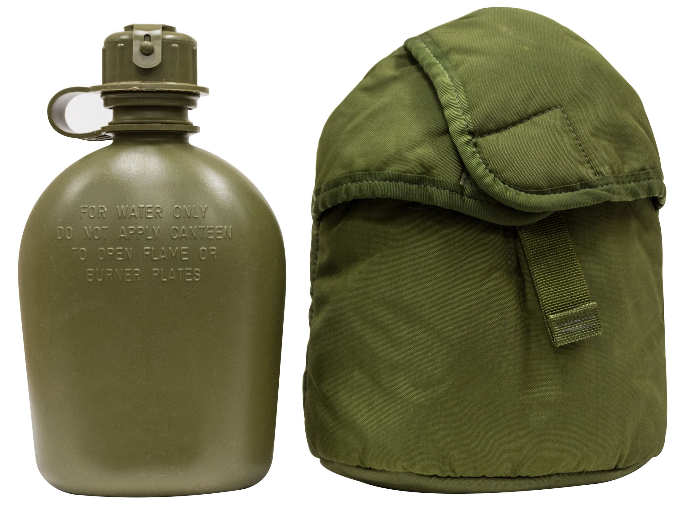 Military Surplus 1-Quart Canteen Arctic ALICE Carrier Grade 2 Olive