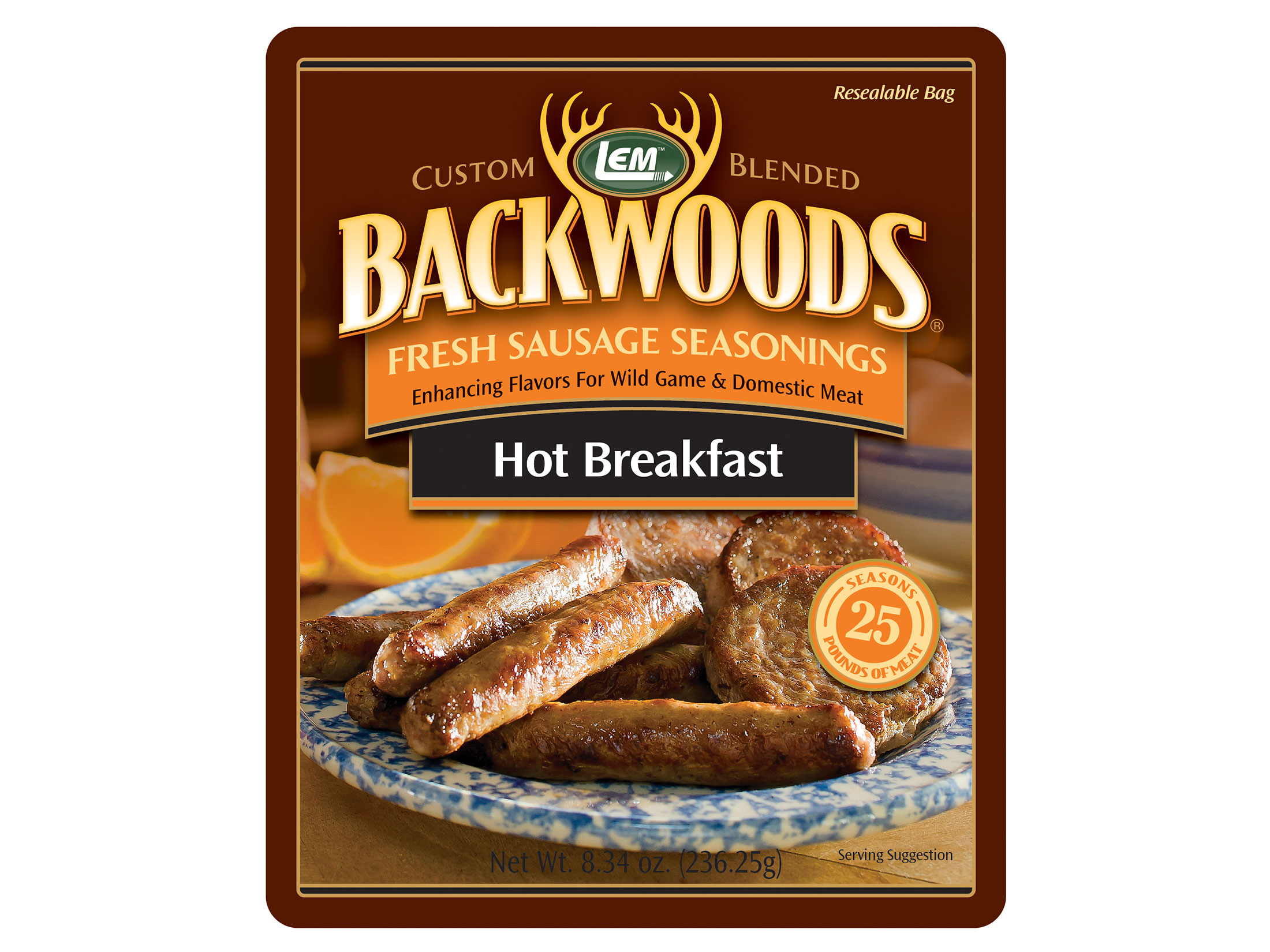 LEM Backwoods Bratwurst Sausage Seasoning 25 lbs