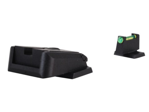 Novak Competition Sight Set S&W M&P Adjustable Black Rear Green Fiber
