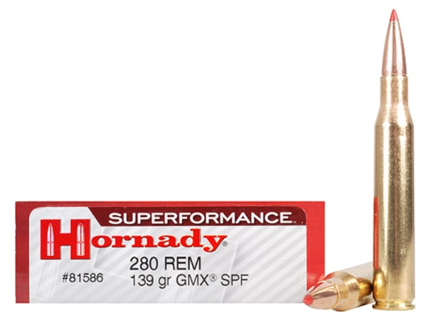 Hornady Superformance 280 Remington Ammo 139 Grain Hornady GMX Polymer