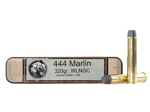 Grizzly Ammo 444 Marlin 320 Grain Cast Performance Lead Wide Long Nose