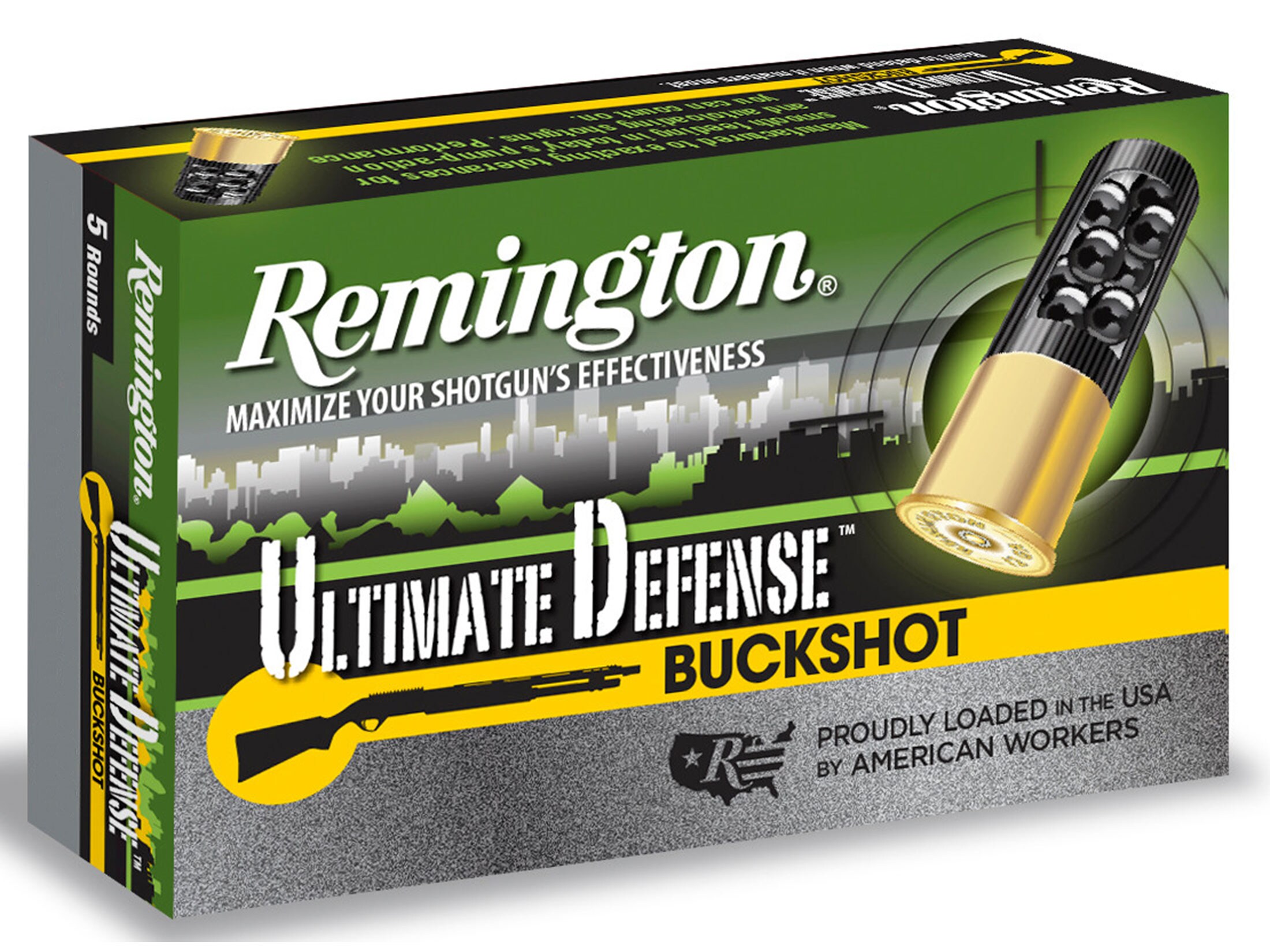 Remington Ultimate Defense 12 Ga Ammo 3 00 Buckshot 15 Pellets Box Of
