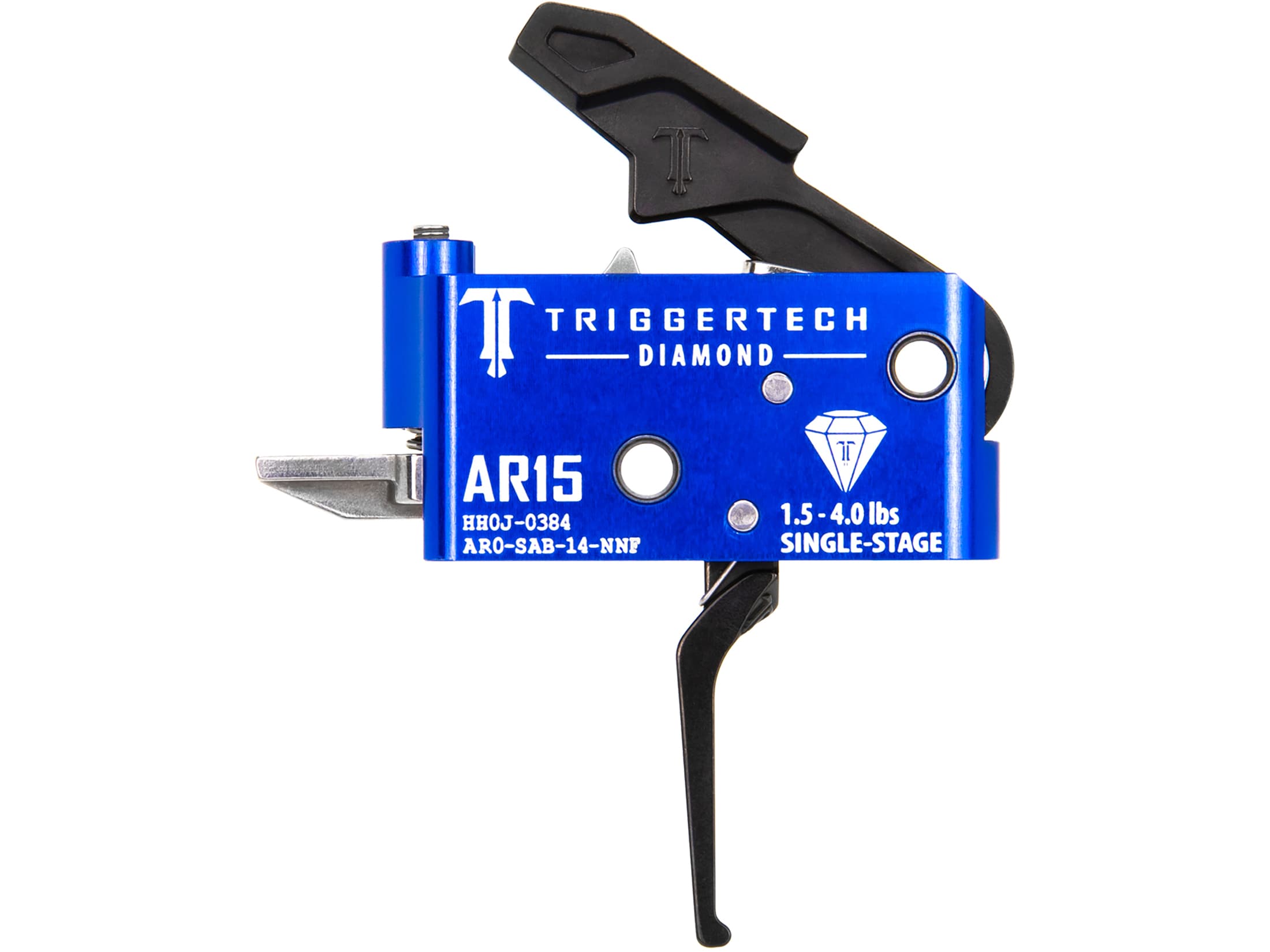 TriggerTech AR Diamond Pro AR-15, AR-10 Single Stage Trigger Black