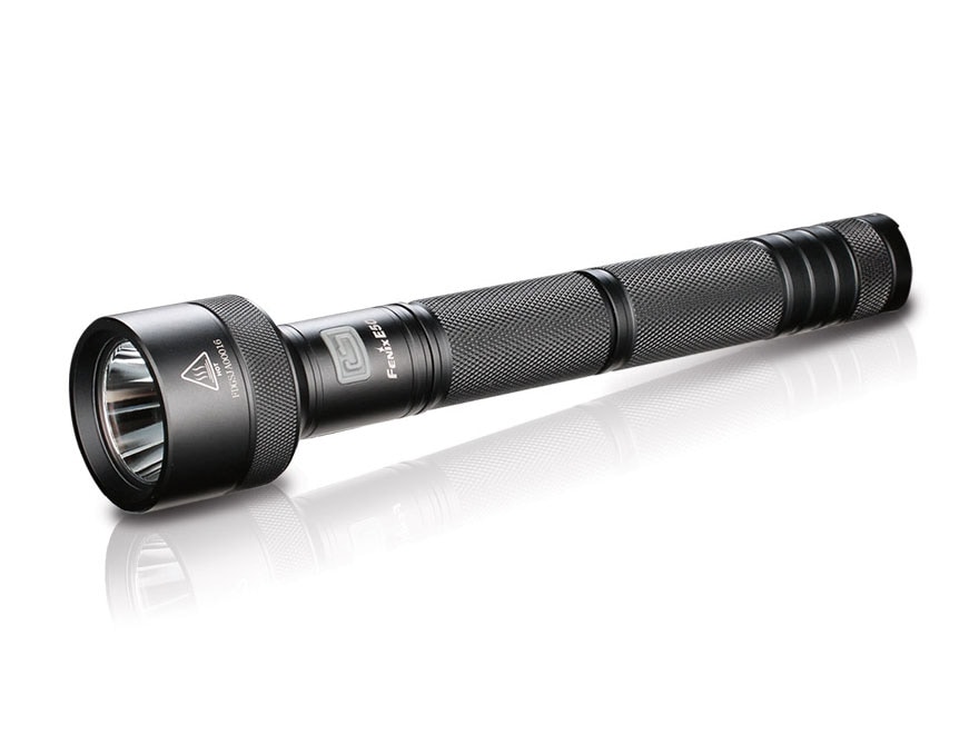 Fenix E50 Flashlight LED requires 4 CR123A or 2 18650 Rechargeable