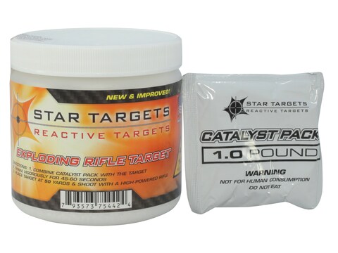 Star Targets Exploding Rifle Target Plastic Canister 1 lb.