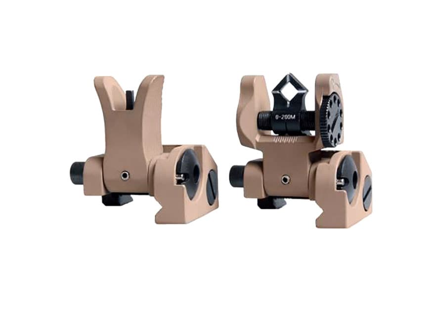 Troy Industries Micro Front Flip-Up Battle Sight Set M4-Style Front,