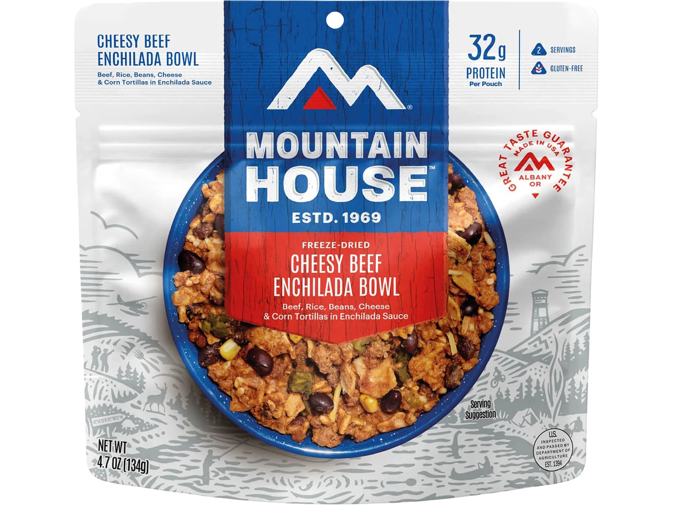 Mountain House Cheesy Beef Enchilada Bowl Freeze Dried Food
