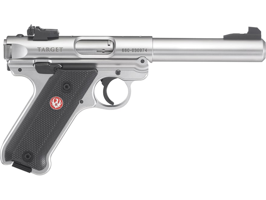Ruger Mark IV Target 22LR Pistol 5 5 Barrel 10 1 Round Stainless Slide Ruger Mark IV Target 22LR Pistol 5 5 Barrel 10 1 Round Stainless Slide
