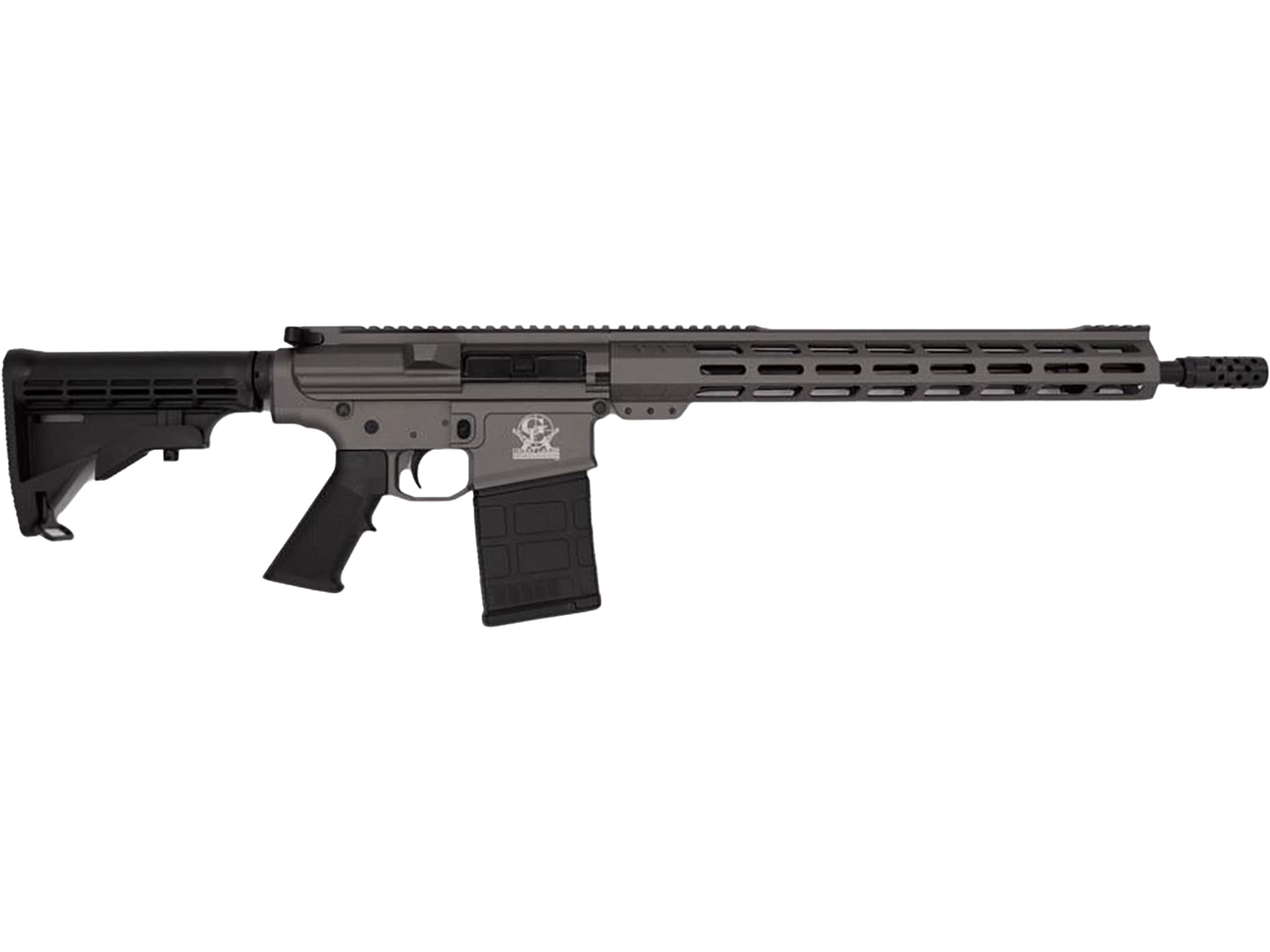 GLFA AR-10 Semi Automatic Rifle 308 Winchester 18 Black Threaded