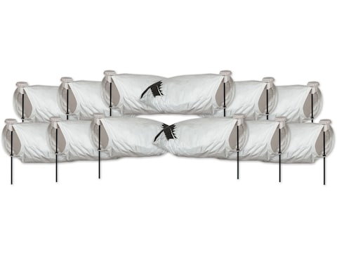 Dakota Decoy X-Treme Snap Lock Snow Sock Goose Decoy Pack of 12