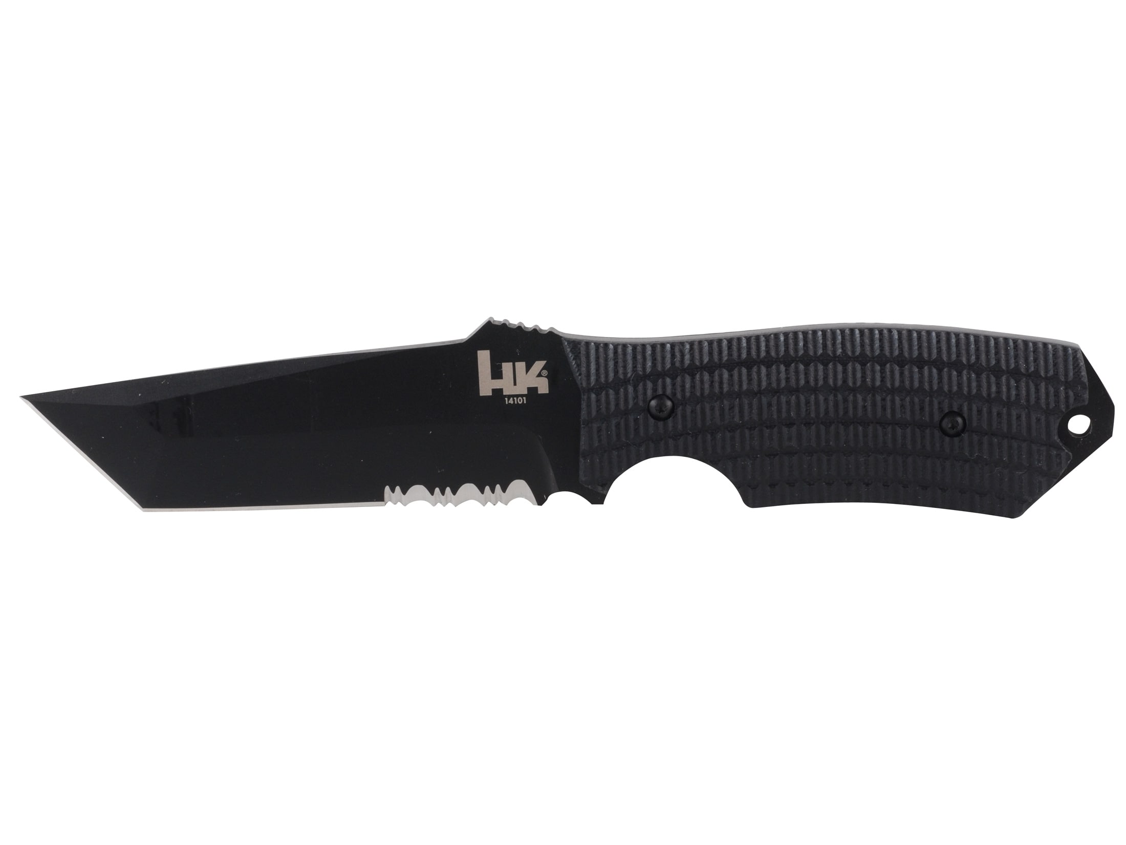 HK 14101 Conspiracy Fixed Blade Tactical Knife 4.8 Partially Serrated
