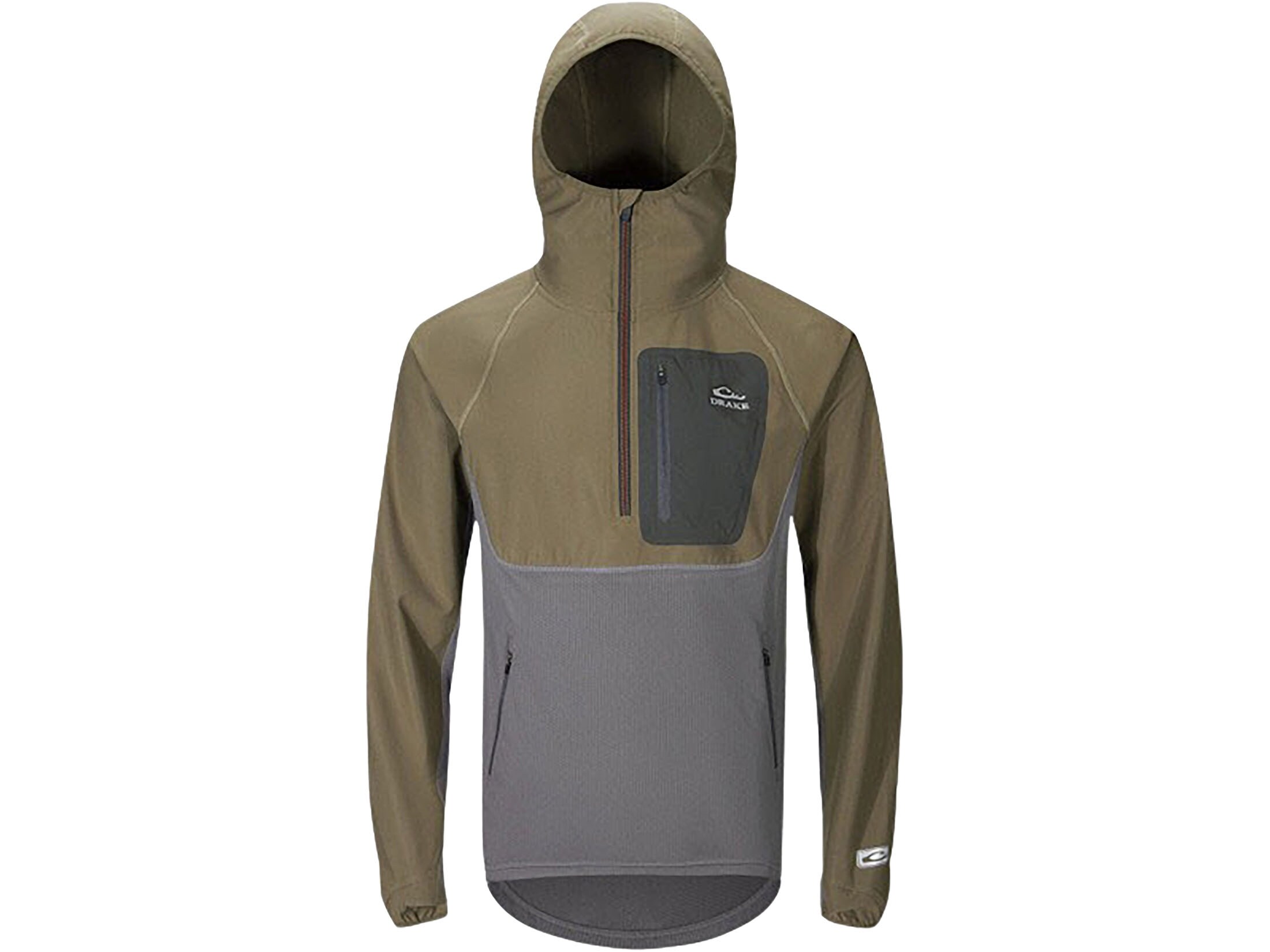 Drake Men's Ultra-Lite Backwaters Hybrid Stretch Hoodie Stormy Weather