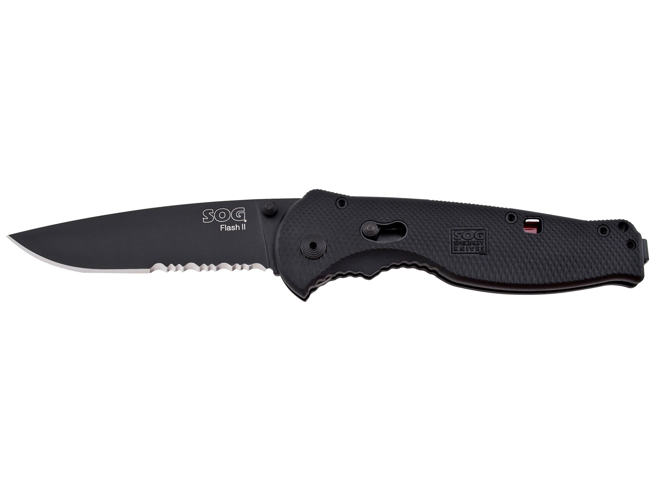 SOG Flash II Assisted Opening Folding Knife 3.5 Partially Serrated