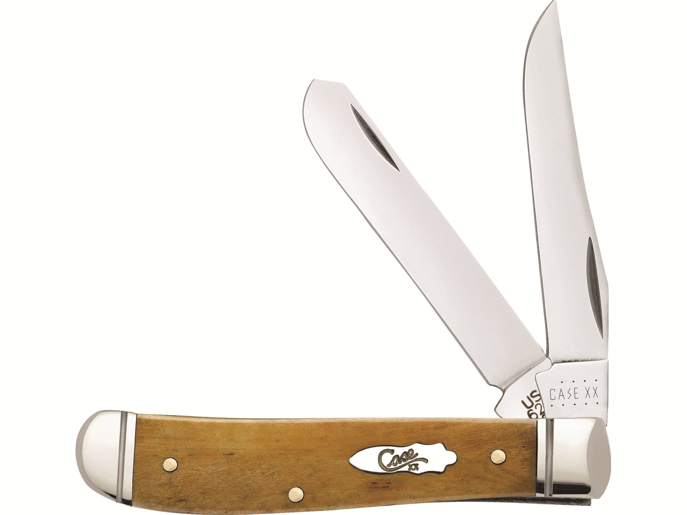 Case Mini Trapper Folding Knife Clip Spey SS Blades Old Red Pocket