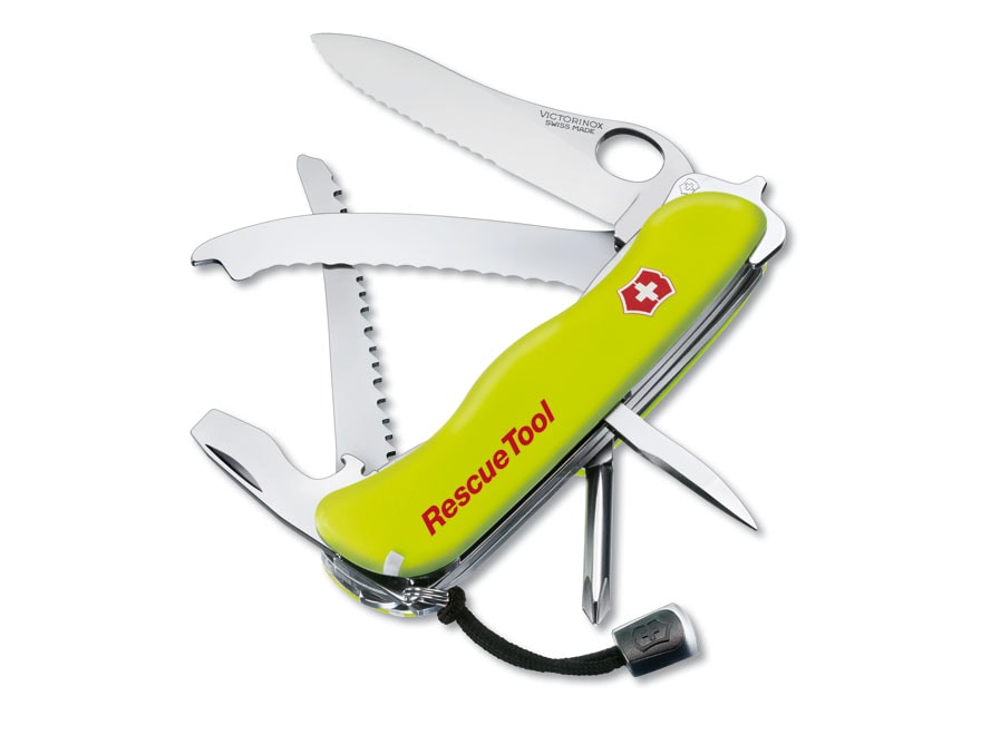 Victorinox Swiss Army Rescue Tool Folding Pocket Knife 12 Function SS