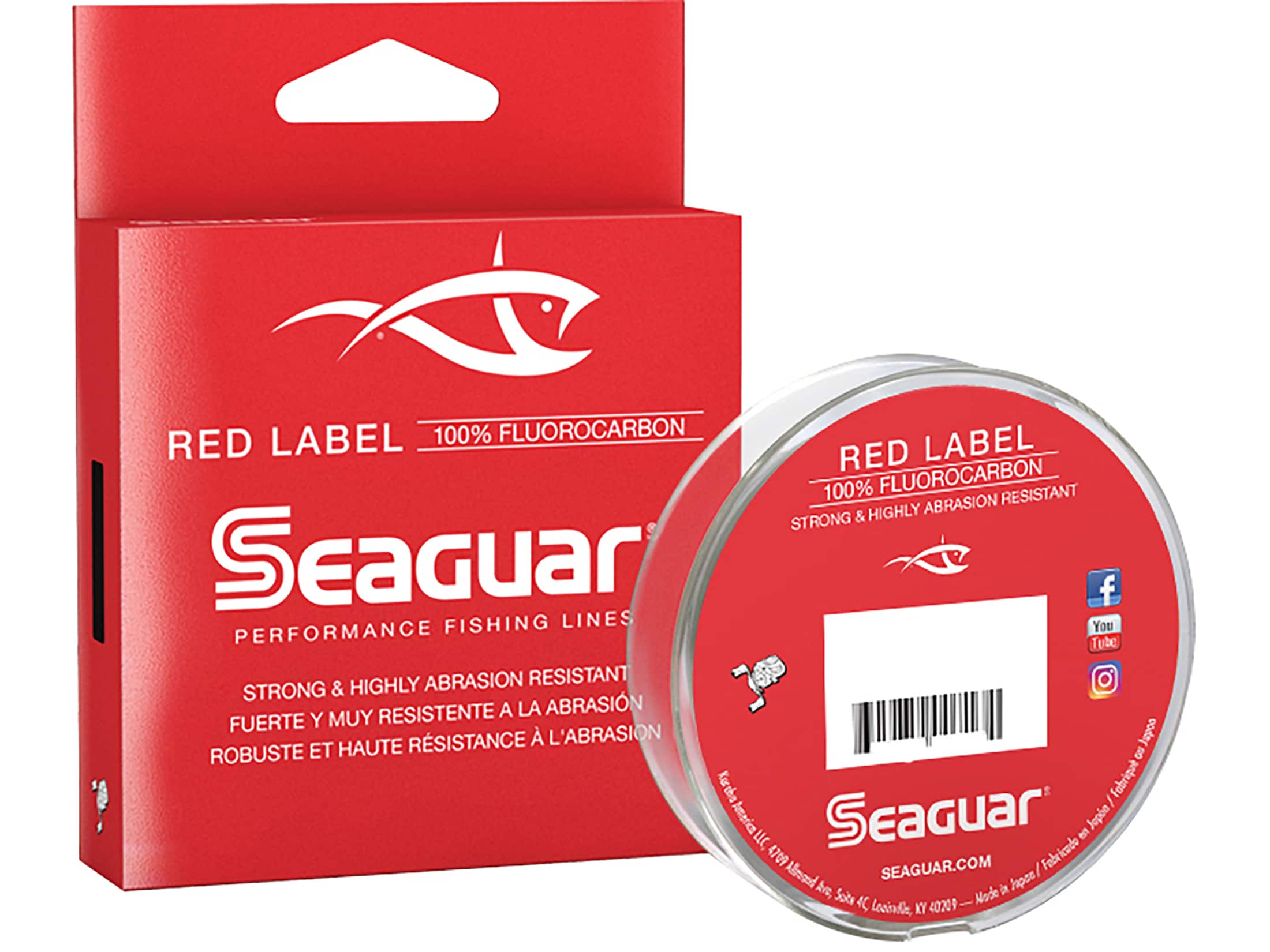 Seaguar Red Label Fluorocarbon Fishing Line 10lb 200yd Clear